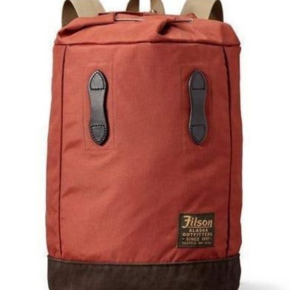 Filson | Bags | Filson Nylon Day Pack Backpack In Rusted Red New | Poshmark